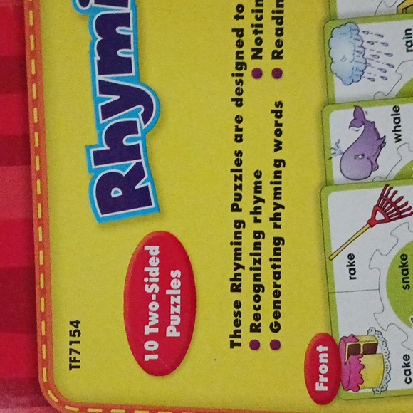 Scholastic | Toys | Scholastic Rhyming Puzzles | Poshmark